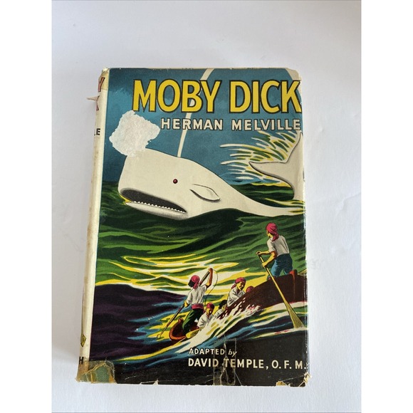 Accents | Moby Dick Herman Melville 1952 David Temple Vintage Hardcover ...